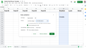 Free Weekly Meal Plan Template [Google Sheets]